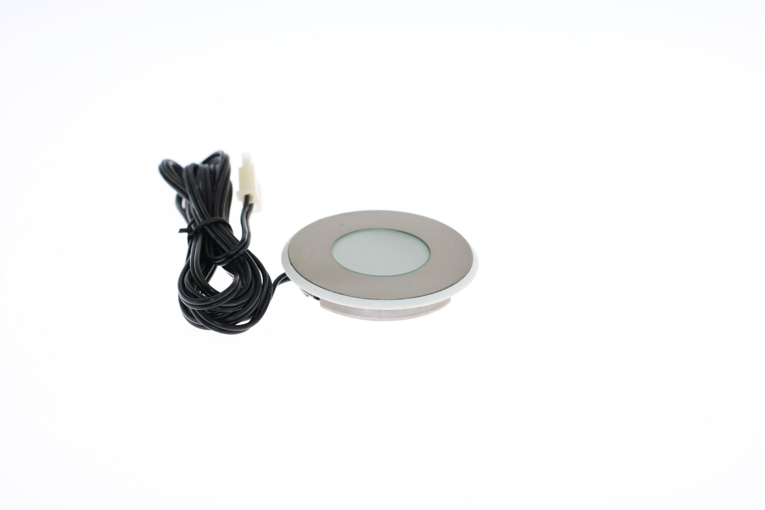 Pochôdzné parketové LED svietidlo,kruhové, WW, 0,5W, 12V, IP65 - led1.sk